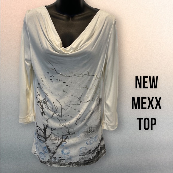 Mexx | Tops | 6new Cream With Detail Mexx Top | Poshmark